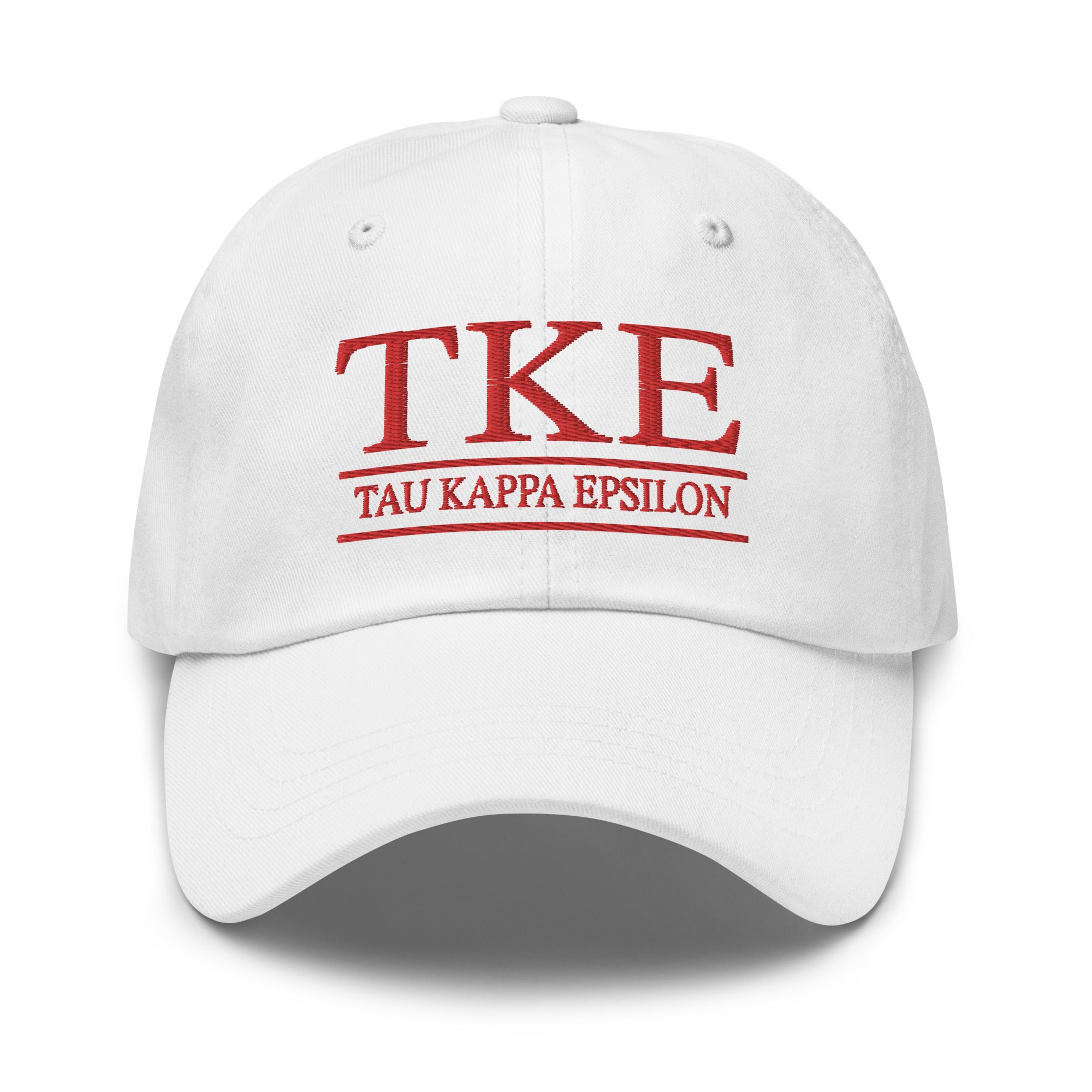 TKE Classic Letters Baseball Cap in White – The Tau Kappa Epsilon Store