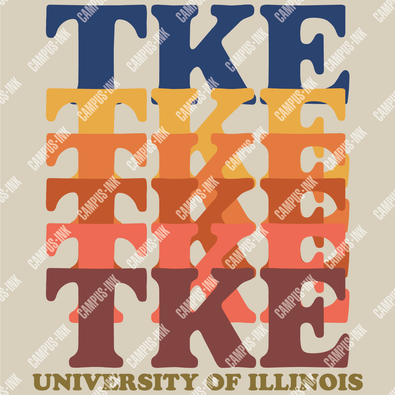 Tau Kappa Epsilon 70's Letters Design – The Tau Kappa Epsilon Store