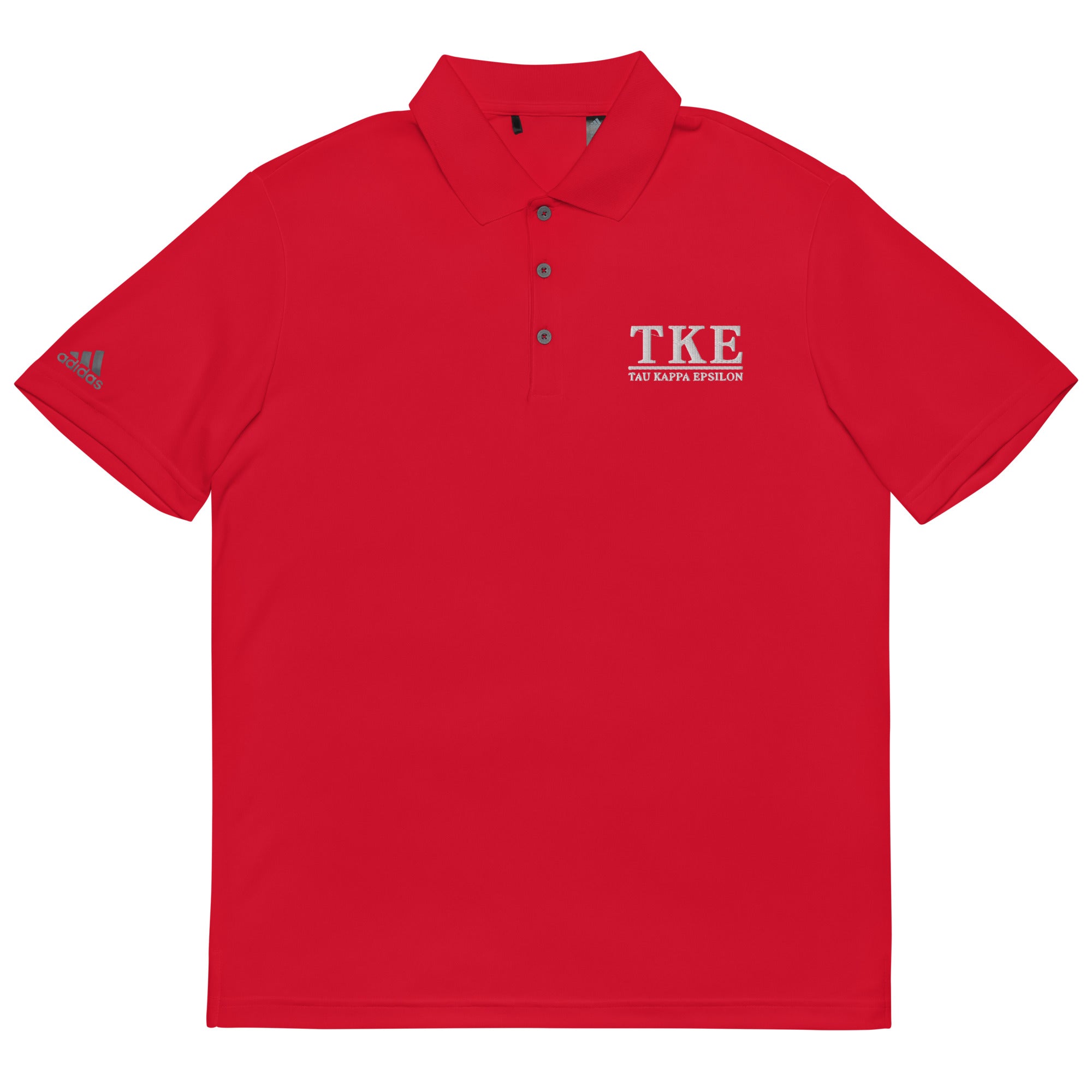 TKE - Letters Performance Polo by Adidas – The Tau Kappa Epsilon Store